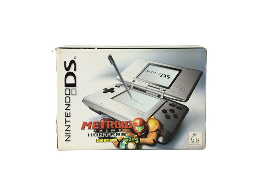Nintendo DS System Box "Silver/ Metroid ver" (Empty Box w/ Cardboard B ...